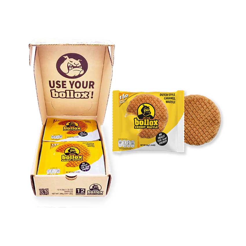Bollox Energy Waffles Box of 12 Waffles : Avarin Running