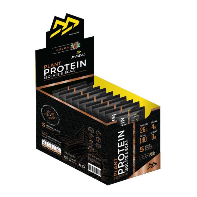 X-Real Plant Protein Isolate & BCAA 35g Box of 10 : Avarin Running