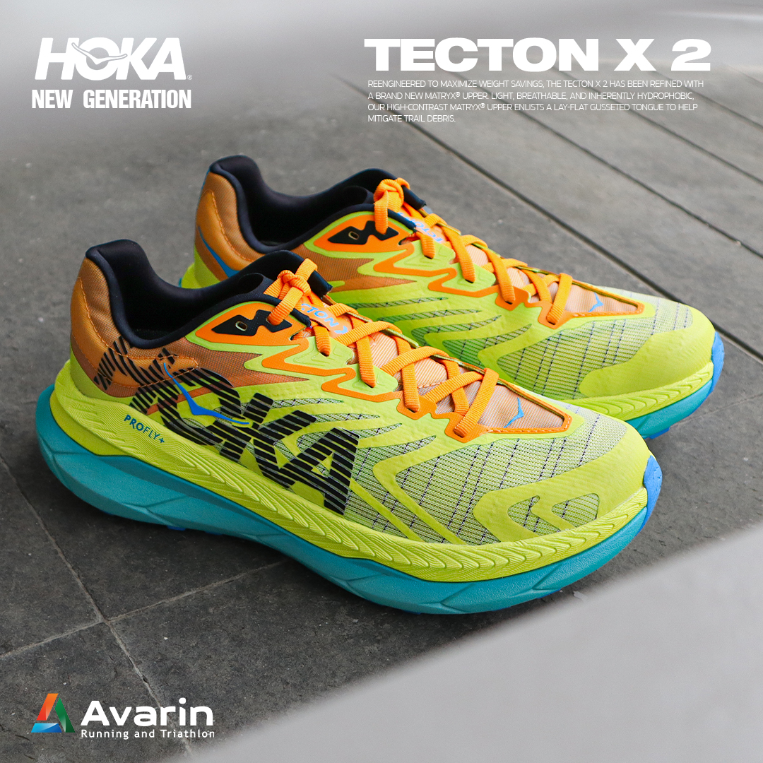 Hoka Tecton X 2 Men White/Solar Flare : Avarin Running