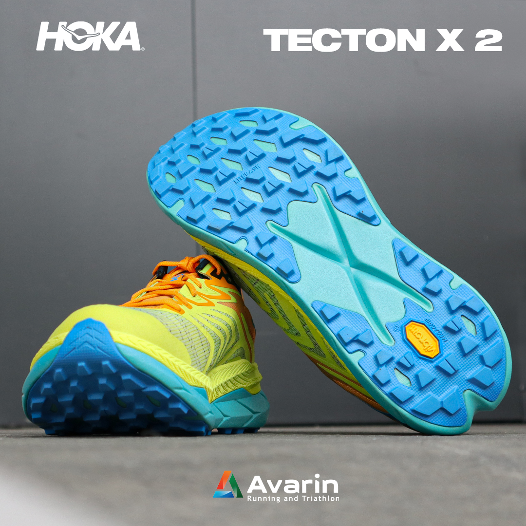 Hoka Tecton X 2 Men White/Solar Flare : Avarin Running