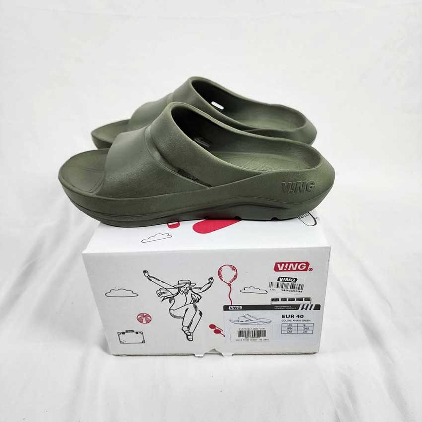 VING VARI-S Recovery Sandals Khaki Green รองเท้าสุขภาพ หนานุ่ม น้ำหนัก ...