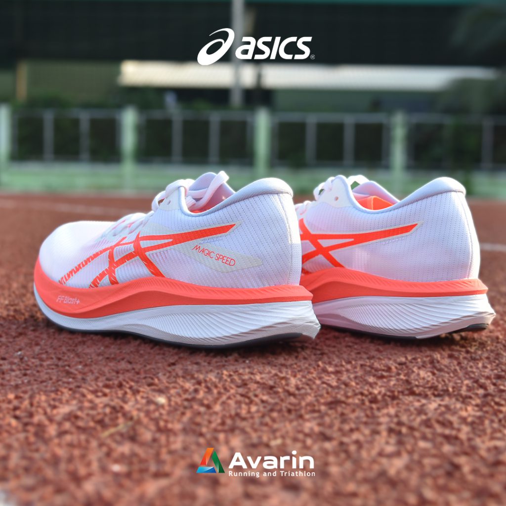 Asics Magic Speed 3 Women White/Sunrise Red : Avarin Running