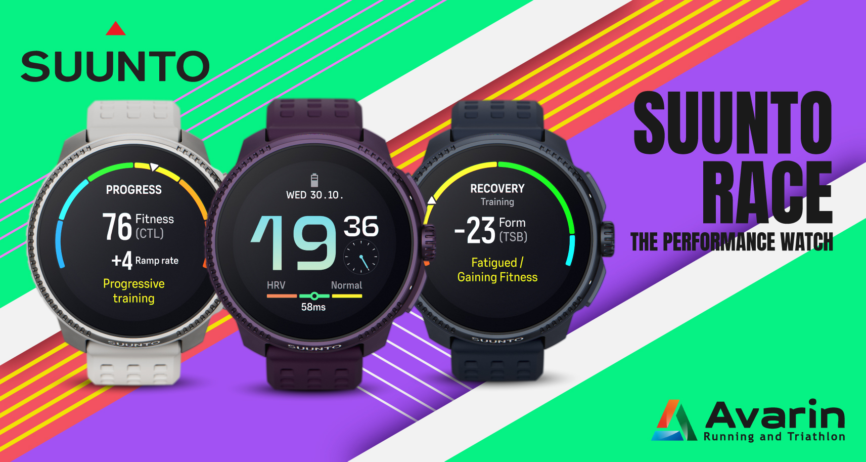 Suunto นาฬิกาออกกำลัง มากที่สุด: Avarin Running and Triathlon