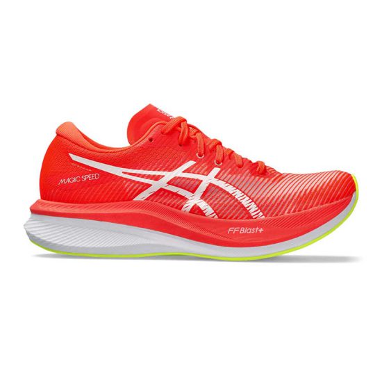 Asics Magic Speed 3 Women Sunrise Red/White : Avarin Running